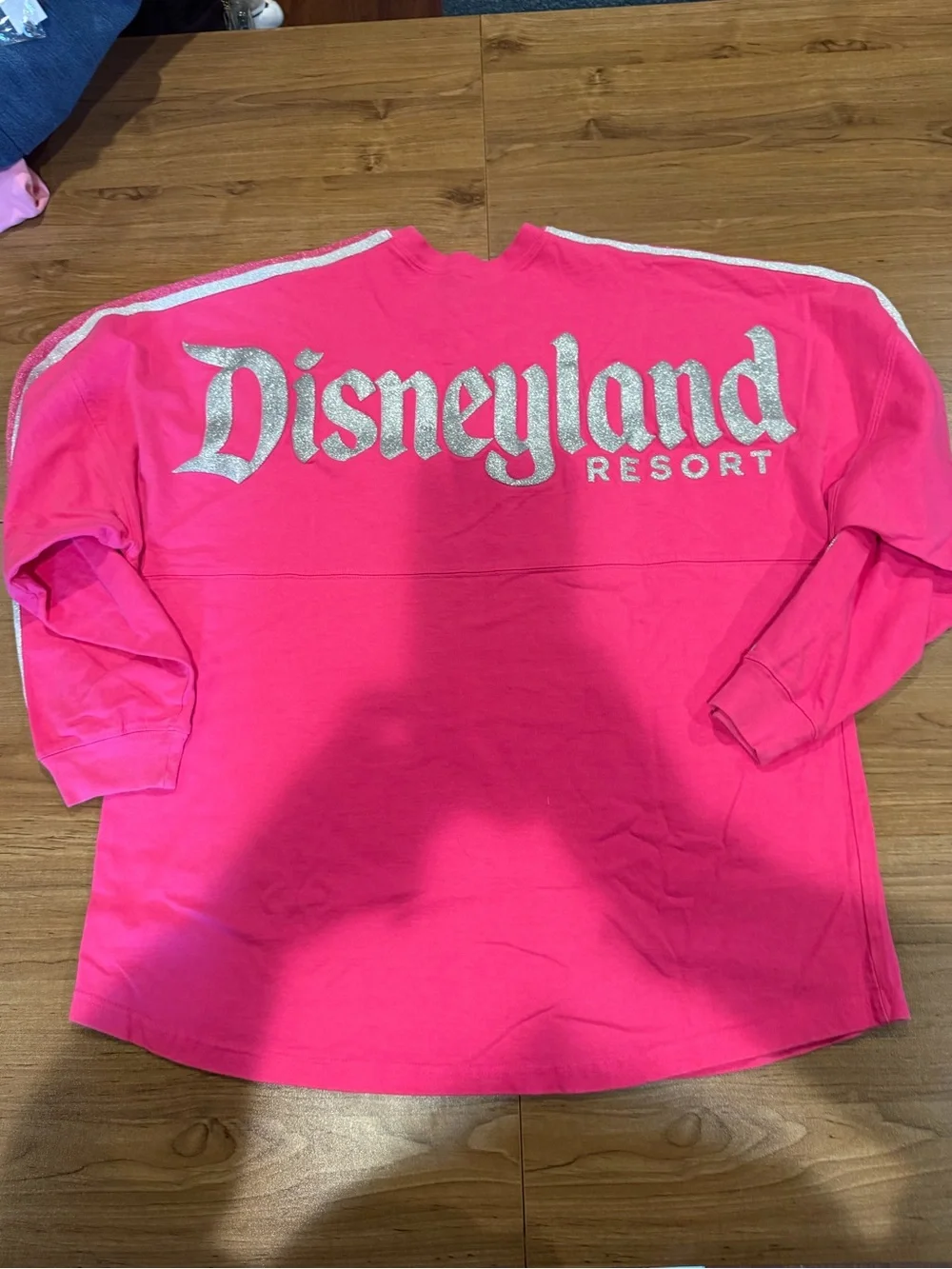 SPIRIT JERSEY | Tops | Disneyland Hot Pink And Silver Spirit Jersey Xl ...